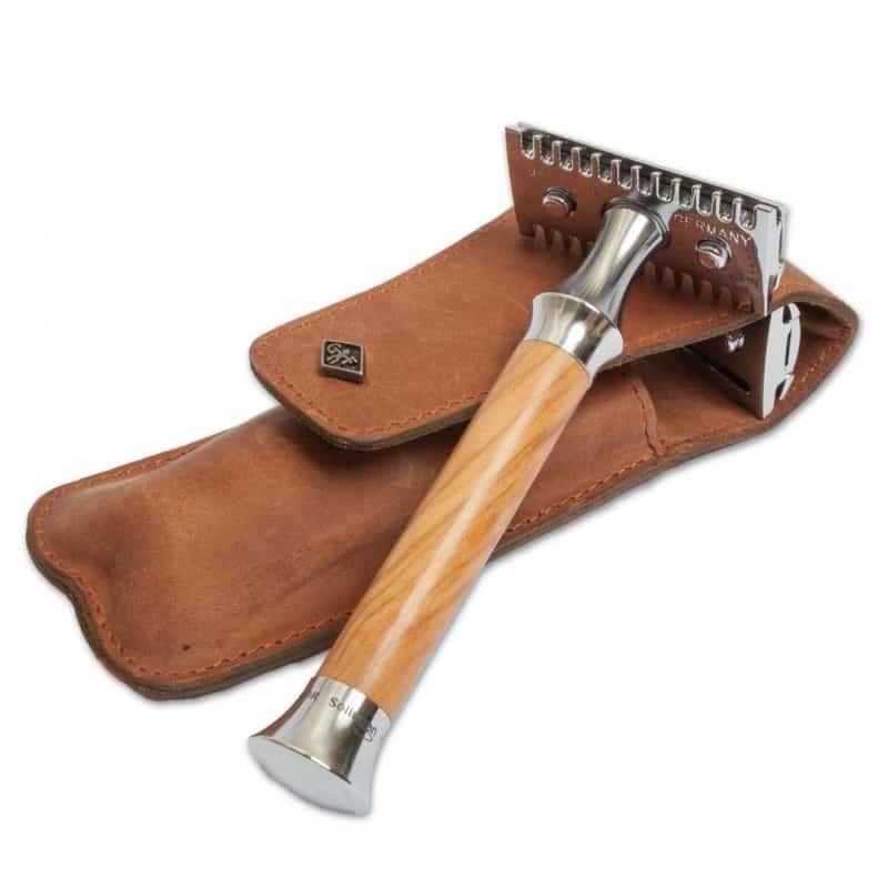 Odinis dviašmenio skustuvo dėklas G&F - Vintage | Hipster